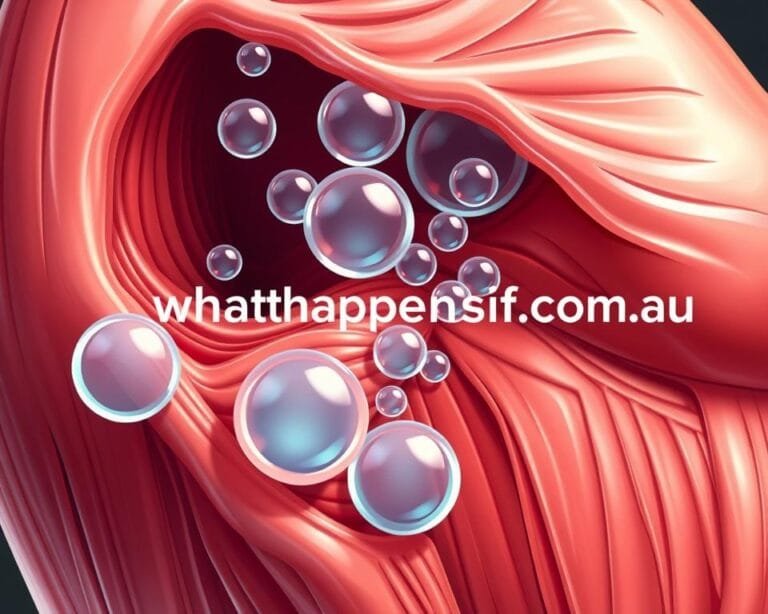 What happens if you accidentally inject air into muscle